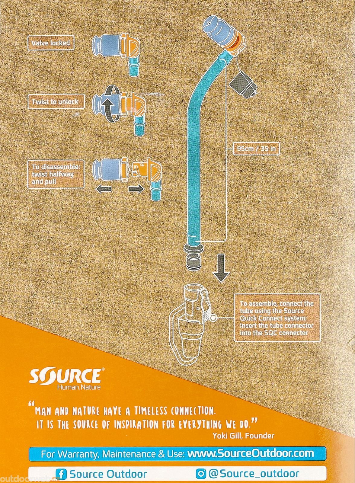 Outdoorweb - HELIX Tube Kit, Light blue - Hadice - SOURCE - 303 Kč