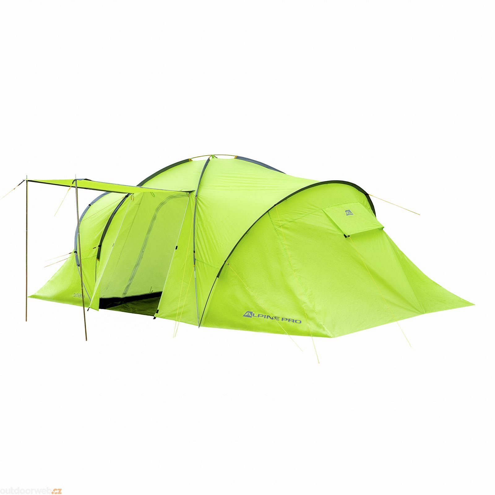 OUTERE lime green - Stan velký pro 4 osoby - ALPINE PRO - 5 499 Kč
