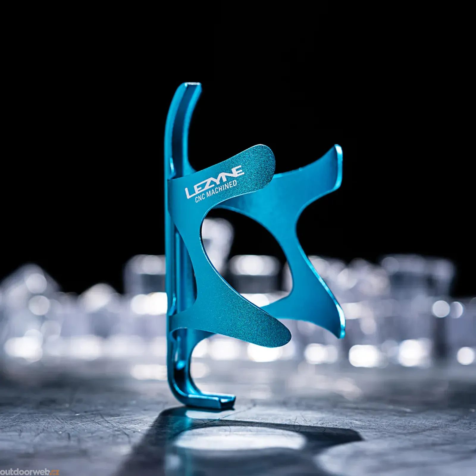 Outdoorweb - CNC CAGE AL BLUE/BEAD BLAST - košík na lahev - LEZYNE - 588 Kč