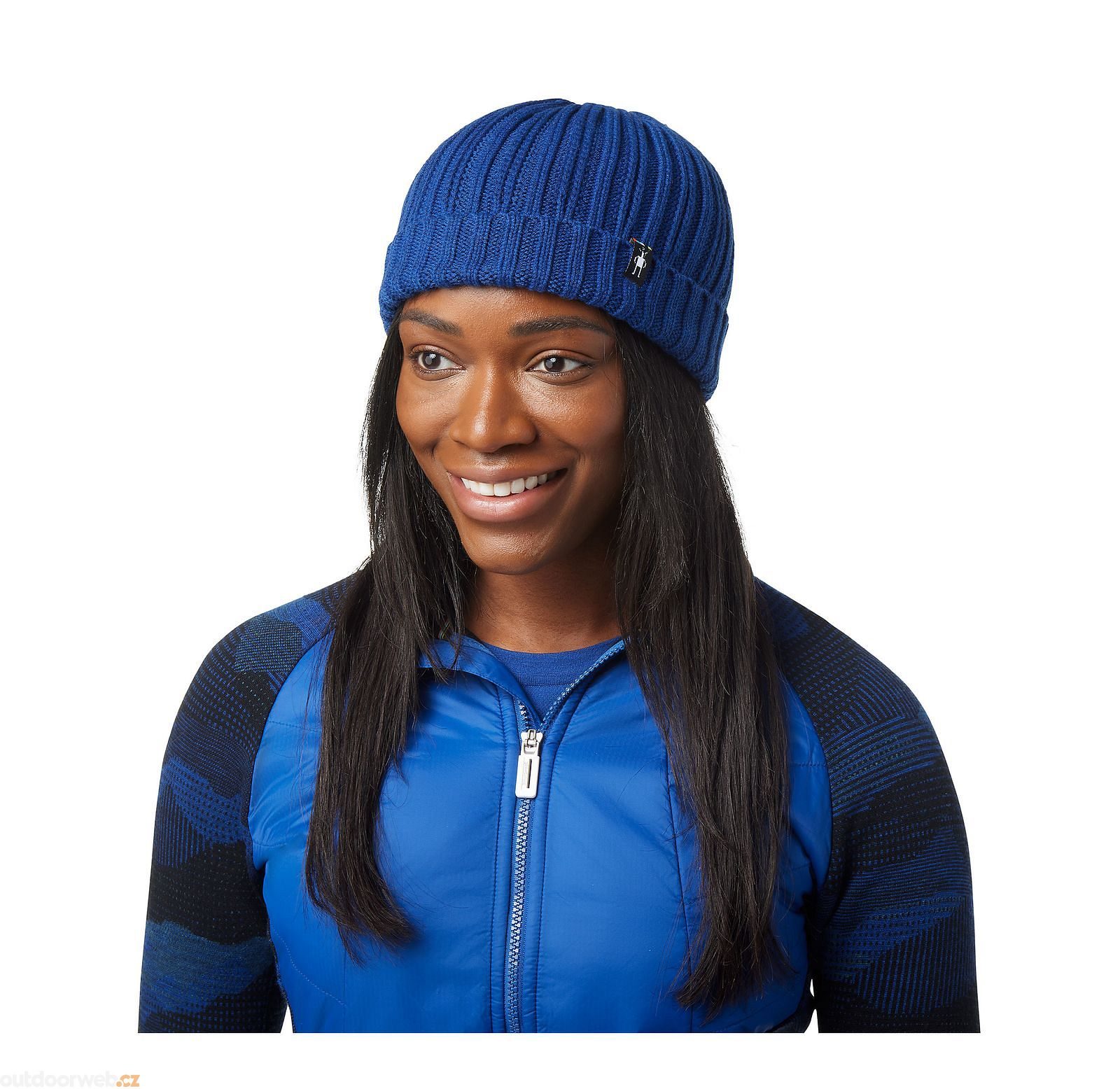 SMARTWOOL RIB HAT, blueberry hill heather