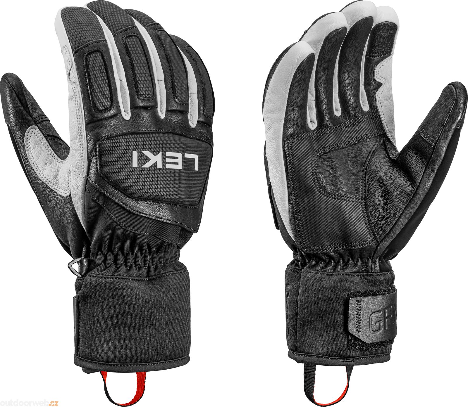 LEKI Griffin Pro Zero, black-white