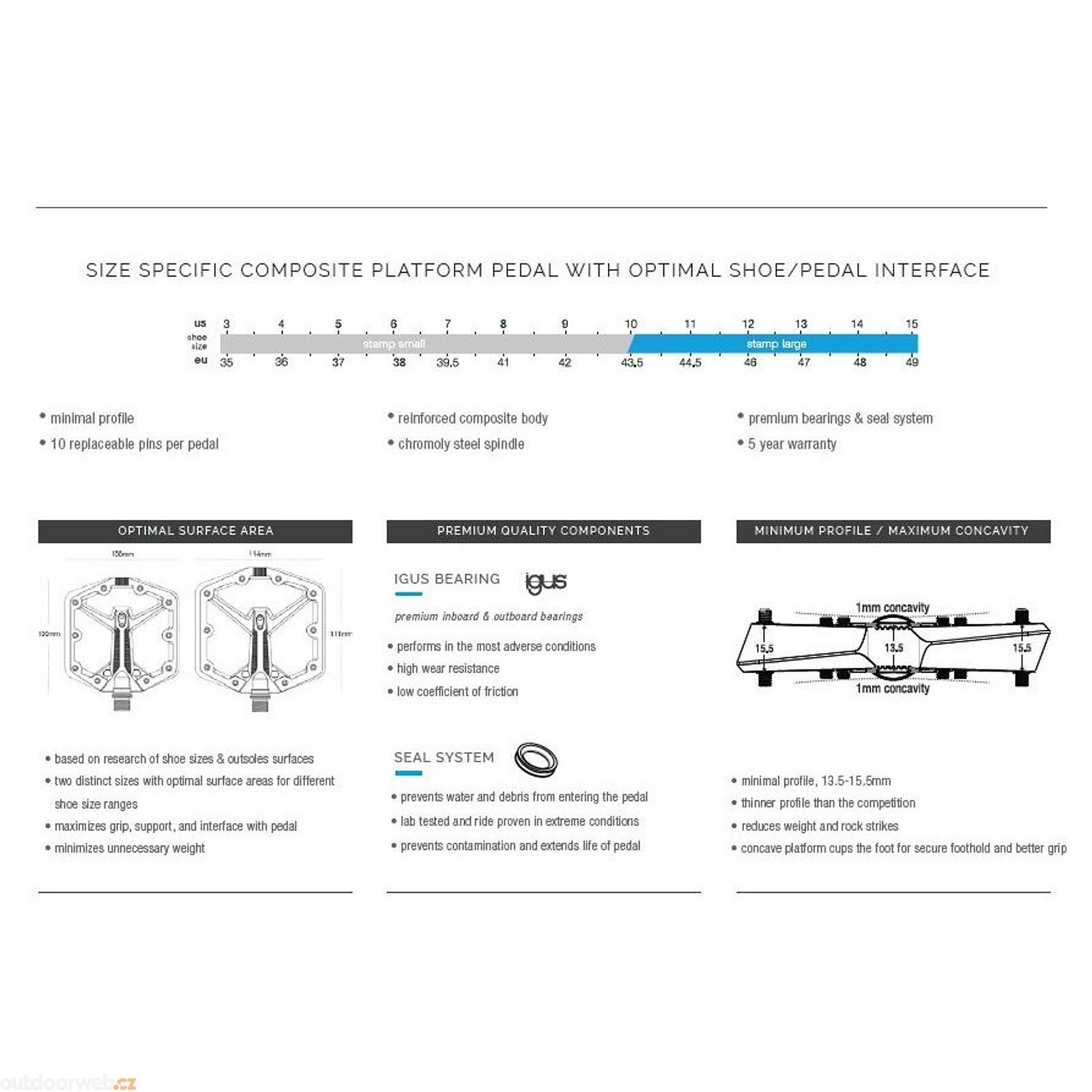 Outdoorweb.eu - Stamp 1 Small Red Gen 2 - Pedals - CRANKBROTHERS - 53.41