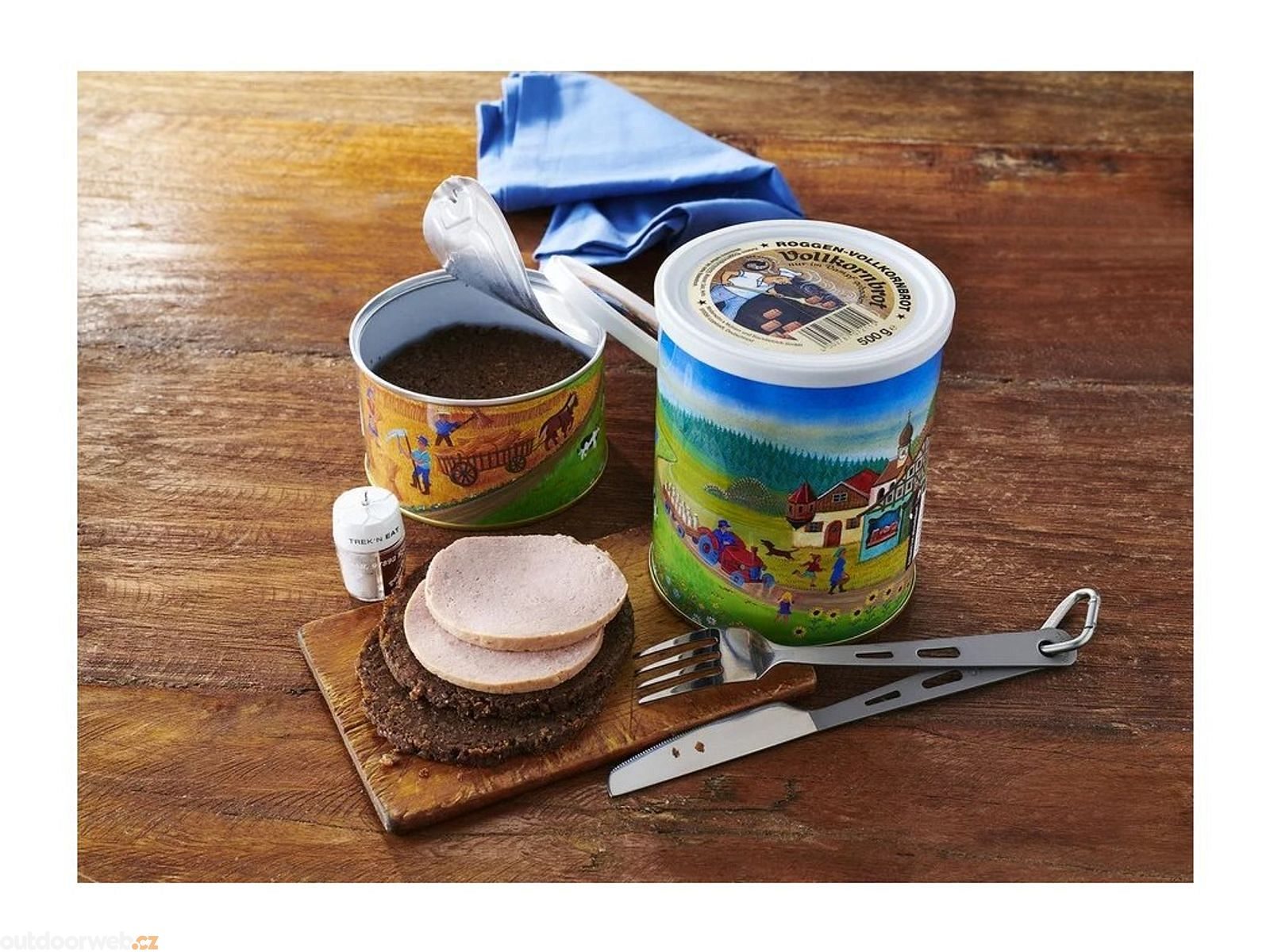 Celozrnný chléb 500 g - bread packed in a tin box - TREK'N EAT - 3.46