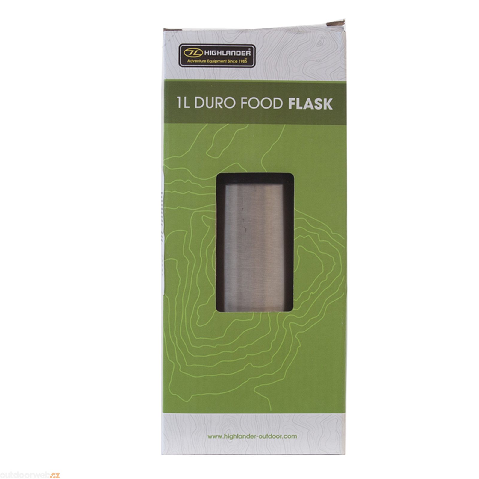 Duro Food Flask 1 l silver - Thermos for food - HIGHLANDER - 16,85