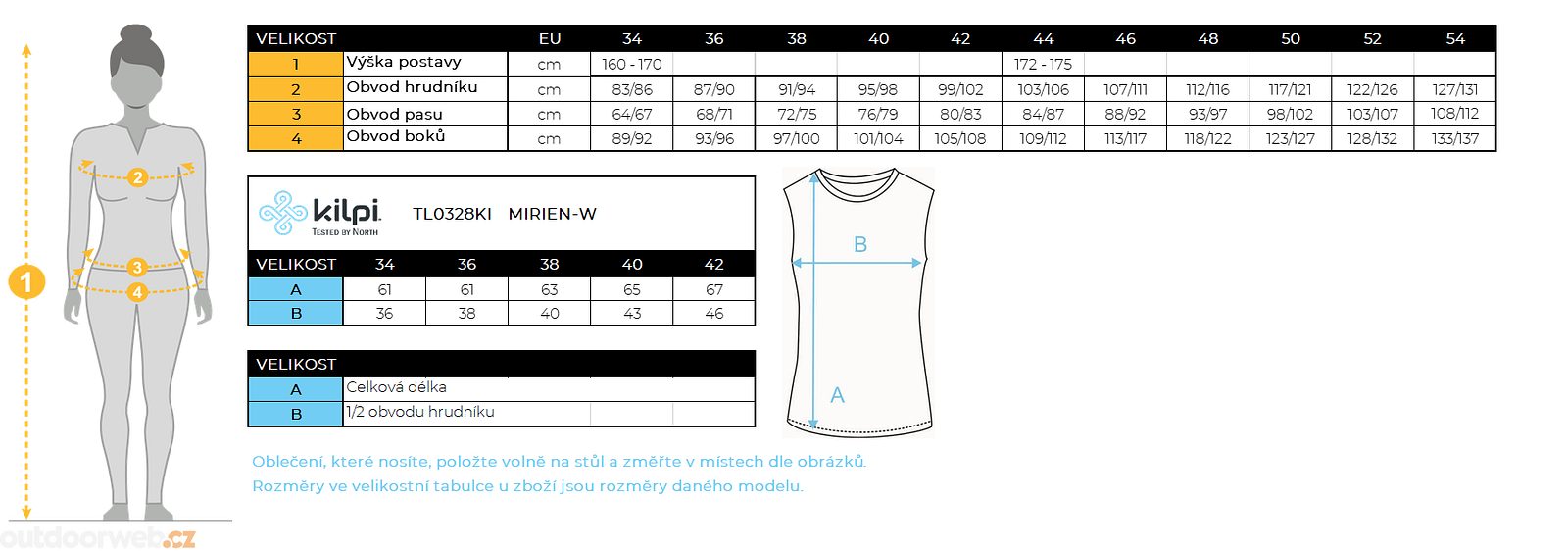 MIRIEN-W Tmavě modrá - Dámské merino tílko - KILPI - 749 Kč