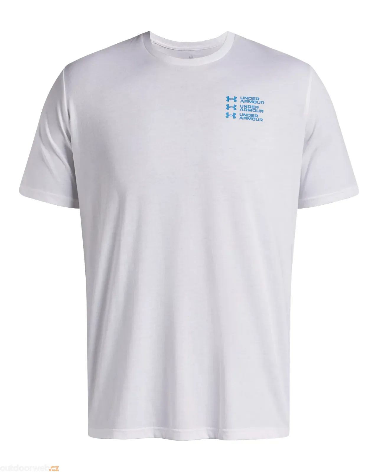 UA TRIPLE STACK LC LOGO SS-WHT - Men's T-shirt - UNDER ARMOUR - 22.22