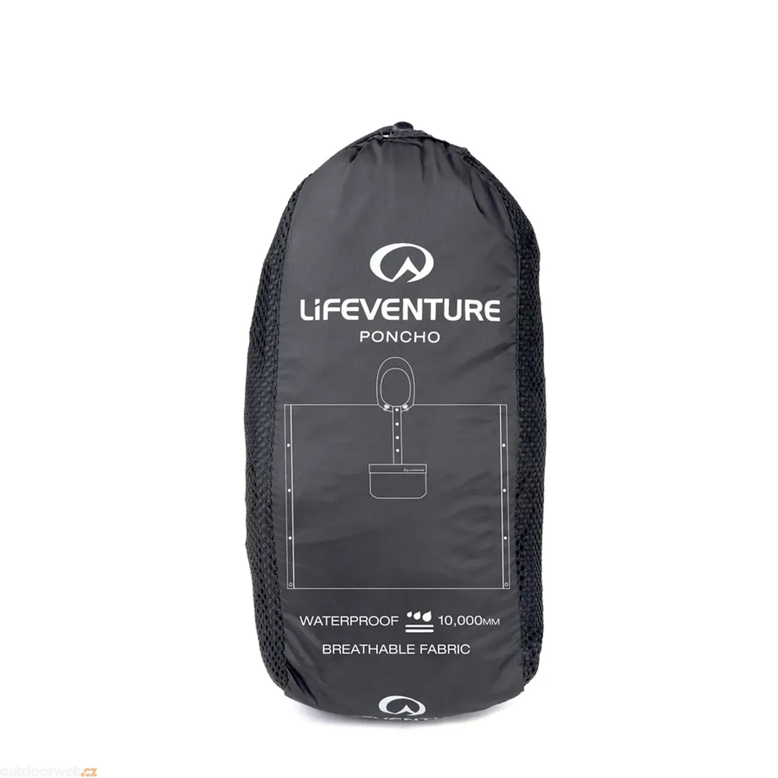 LIFEVENTURE Poncho; black