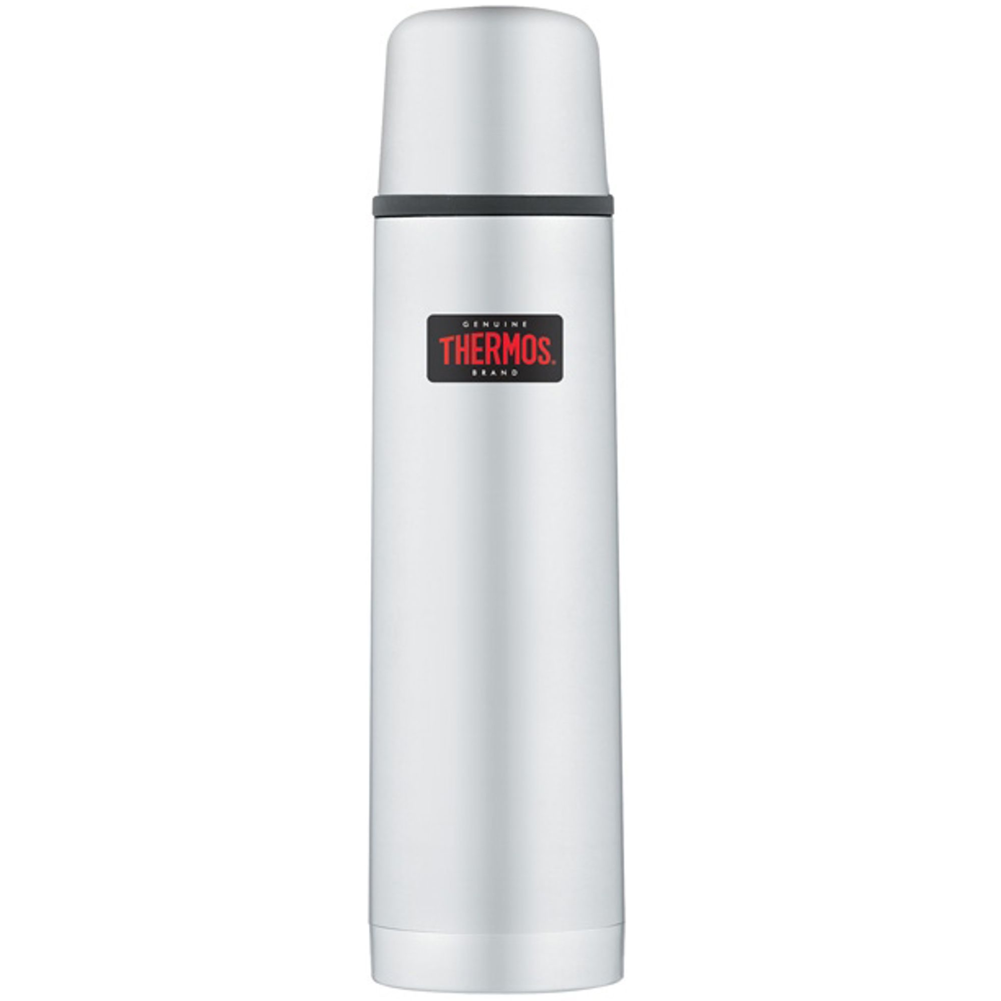 Thermos with push-button cap and cup 1000 ml stainless steel ...