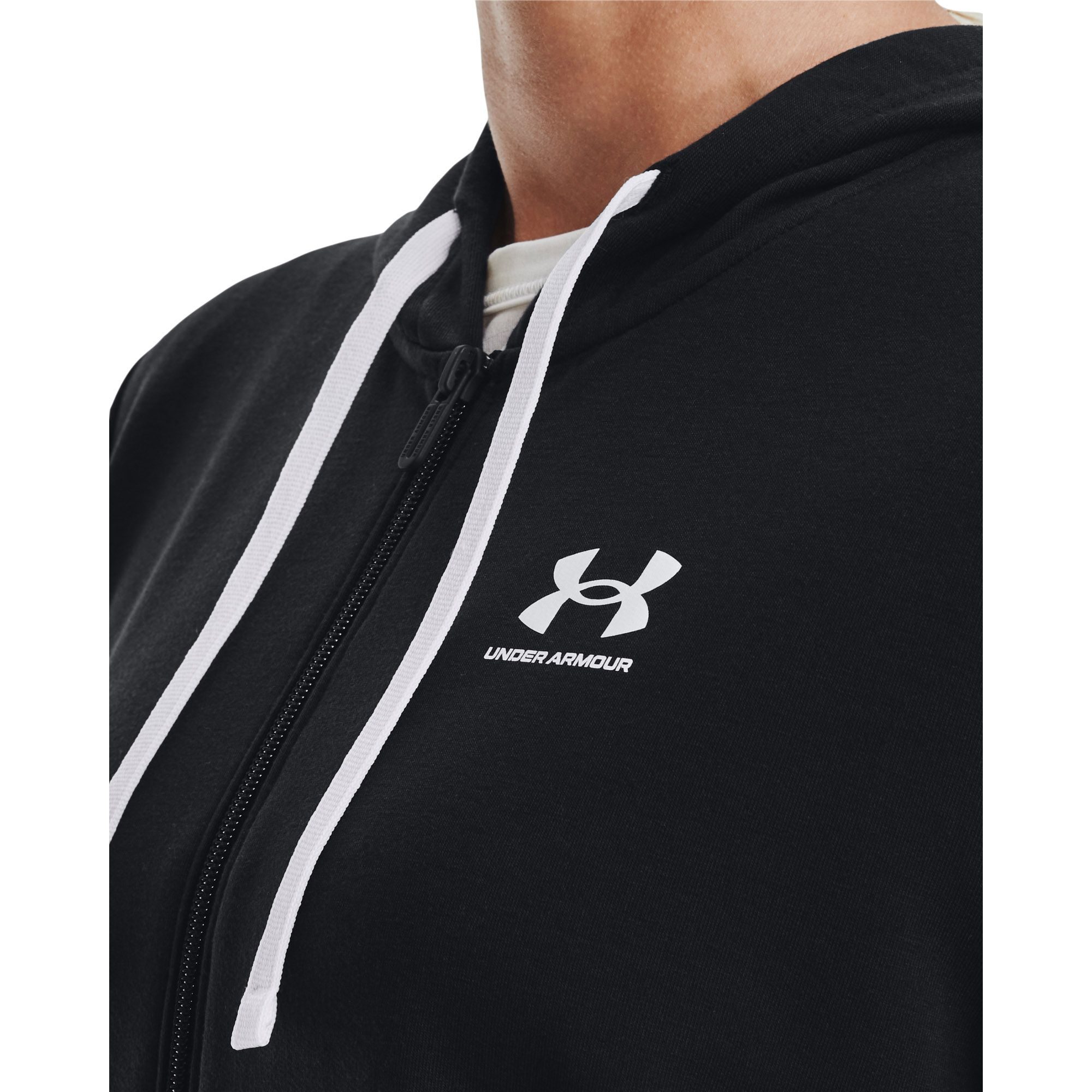 Rival Terry FZ Hoodie, Black - mikina dámská - UNDER ARMOUR - 1 259 Kč