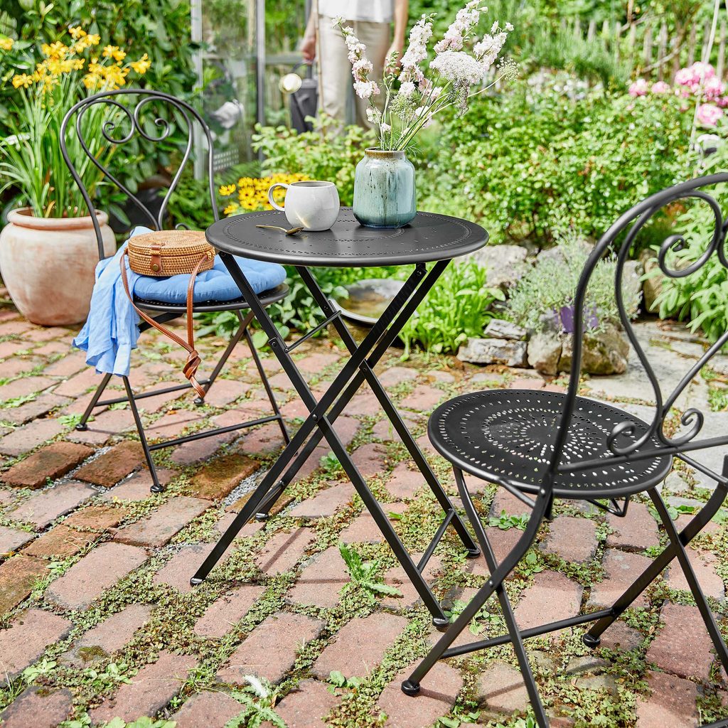 BOVERY Balkónový set nábytku pro 2 osoby - černá | Butlers.cz