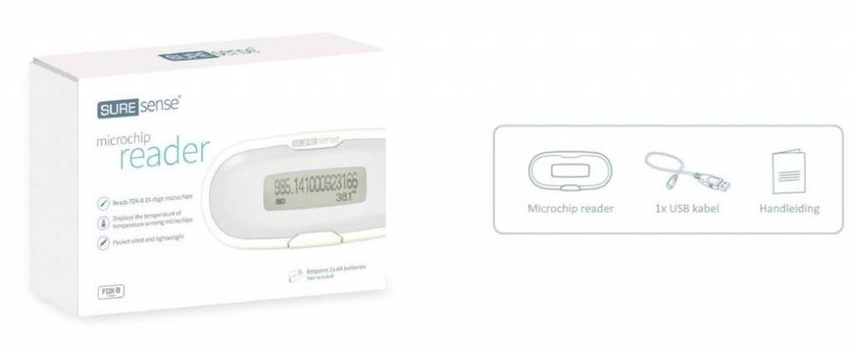 SureSense II Chip Reader für Hunde und andere Haustiere - Chip Lesegerät - Elektro-Halsbander.de