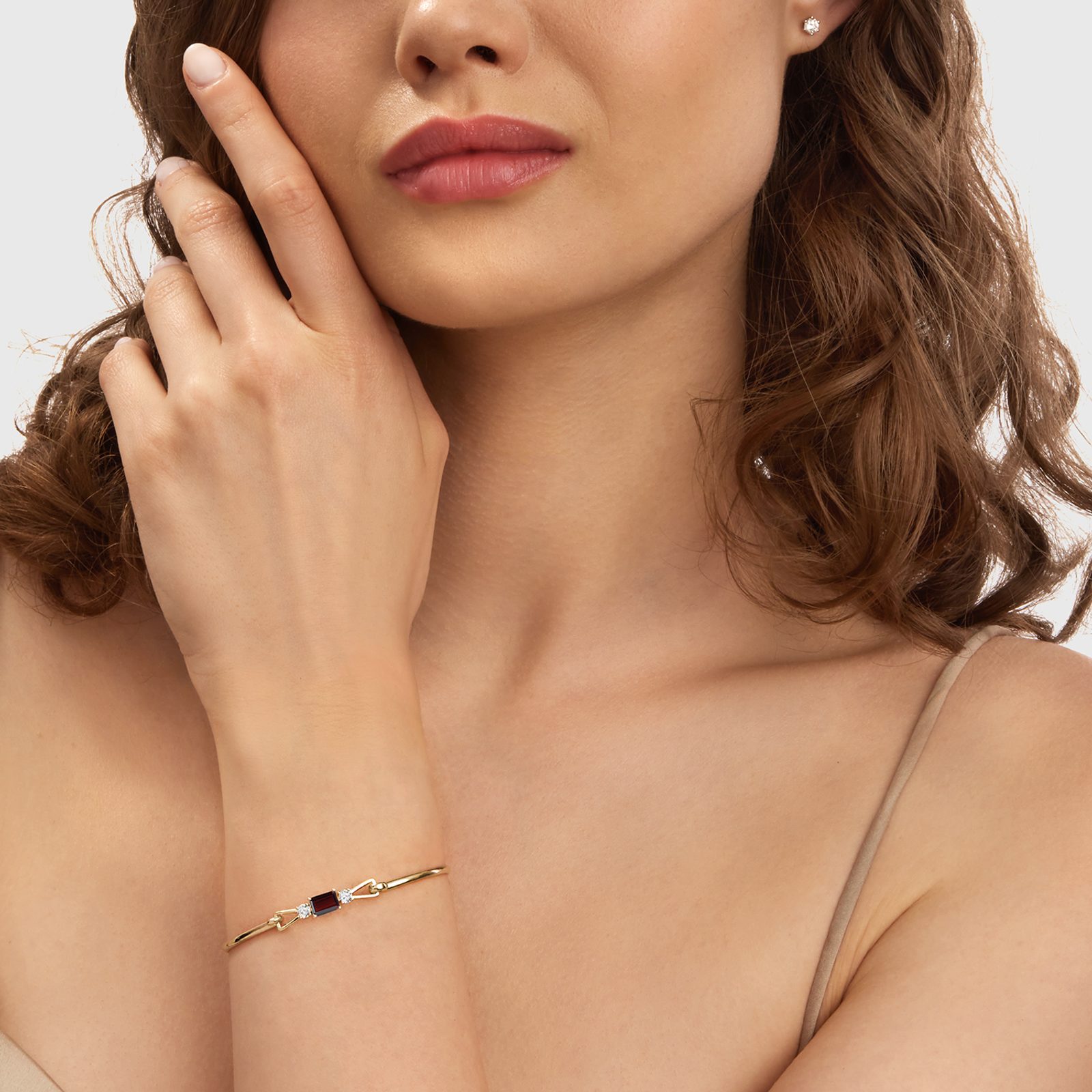 Diamond and garnet bracelet store