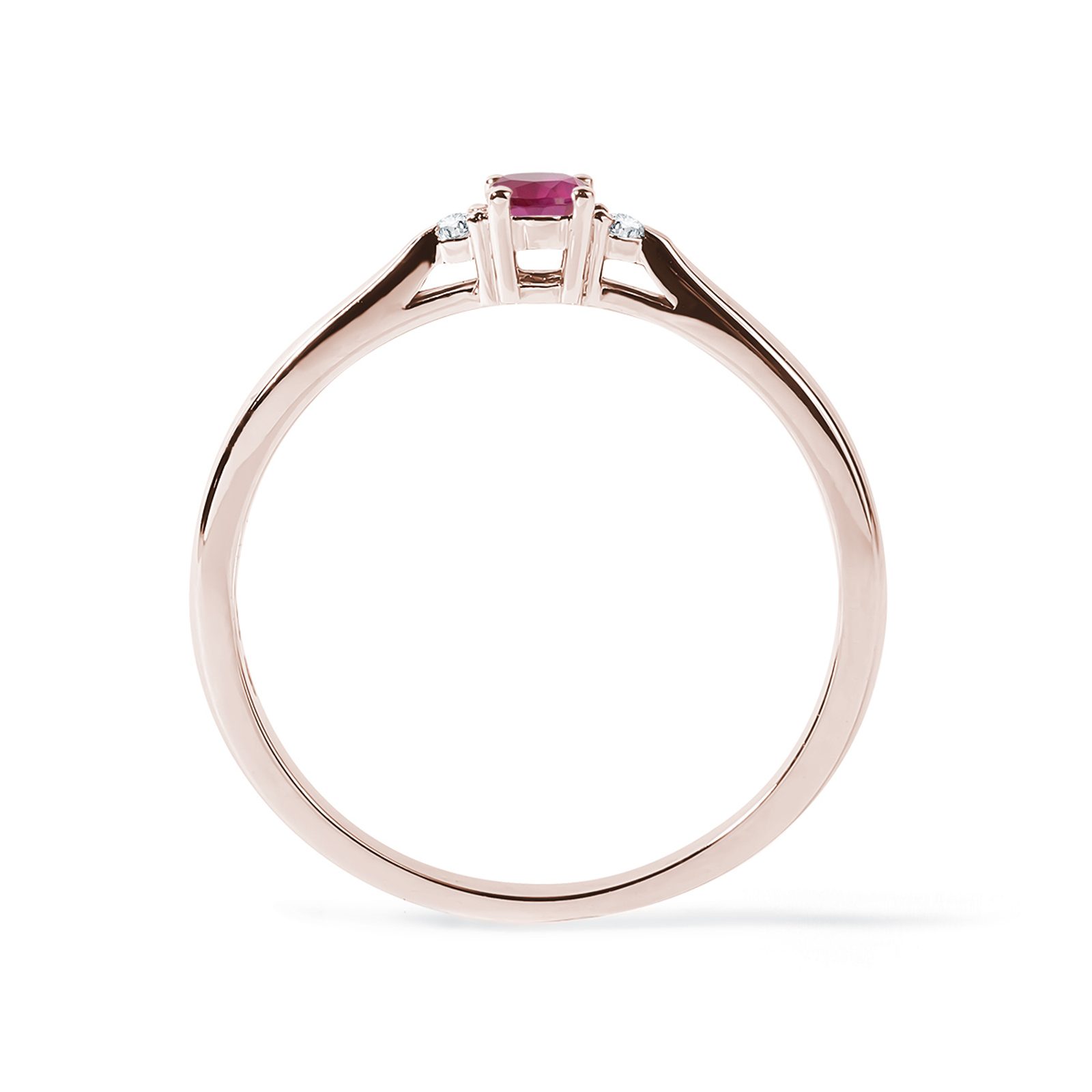 Ring in Rose Gold with Tourmaline and Diamonds | KLENOTA