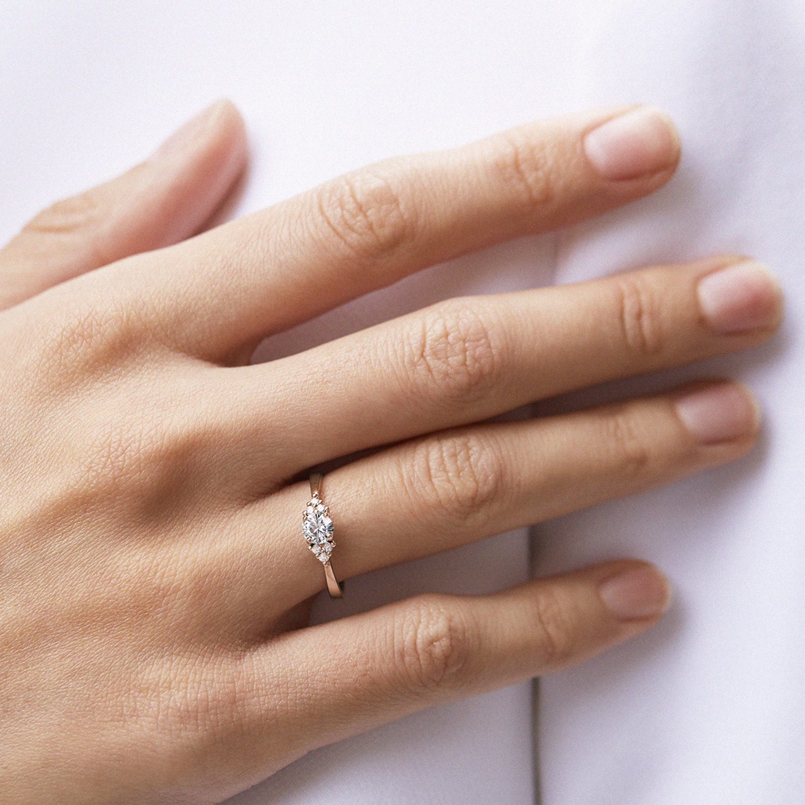 Dainty engagement rings gold store