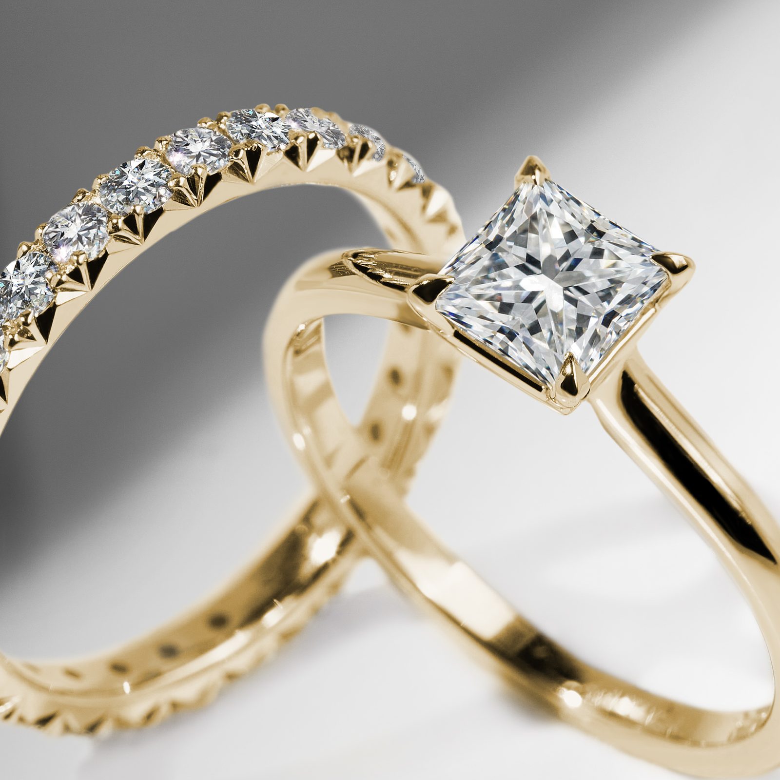 Diamond Rings Princess and Eternity | KLENOTA
