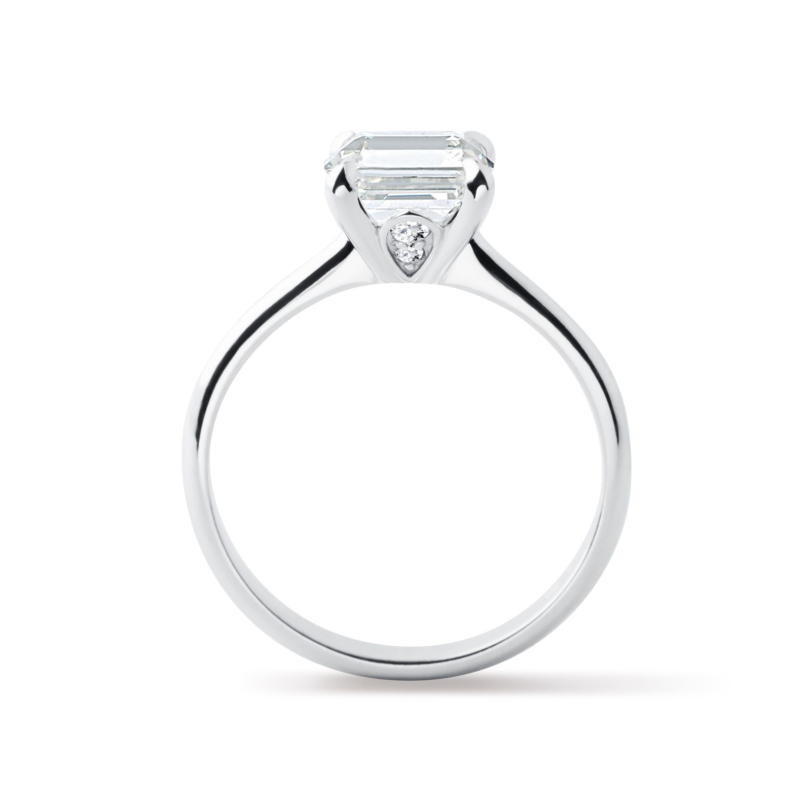 Lab Grown Princess Diamond Ring in White Gold | KLENOTA