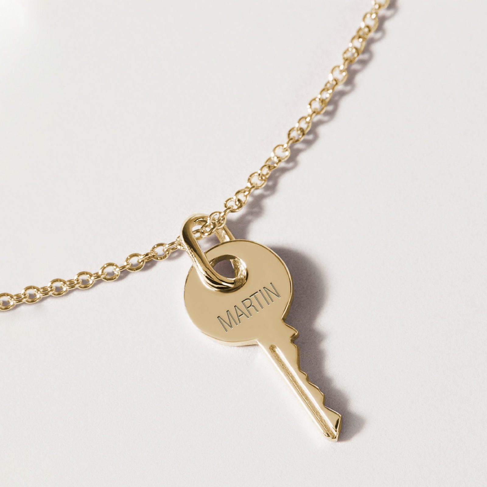 Gold Key Pendant | KLENOTA