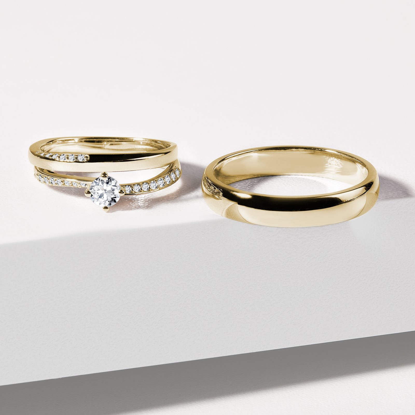 14k gold engagement ring set store