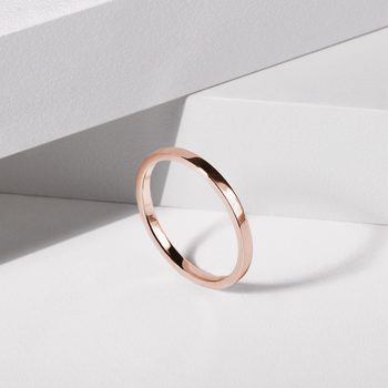 14k rose gold ring | KLENOTA