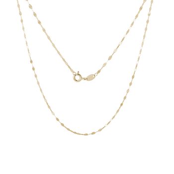 Zlatá retiazka typu Lip Chain dlhá 50 cm | KLENOTA