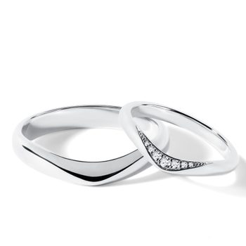 Original Wedding Rings in White Gold | KLENOTA