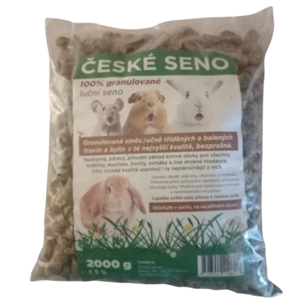 ZOO-PRODEJ | Seno granulované 2kg | České seno | Seno pro hlodavce ...