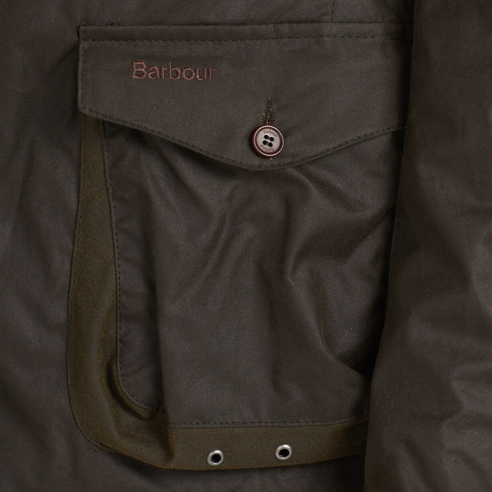 Barbour Beacon Sports Wax Jacket — Olive - Gentleman Store