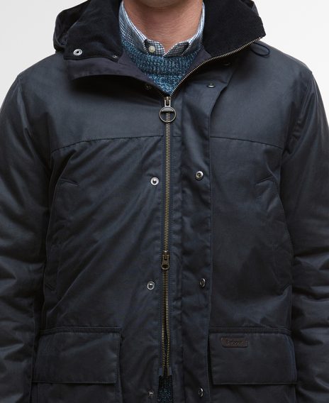 Barbour Bleaberry Wax Jacket — Navy - Gentleman Store
