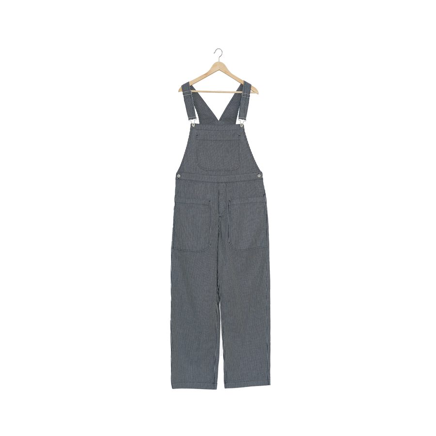 By The Oak Striped Indigo Overalls - Pruhované lacláče - By The Oak ...