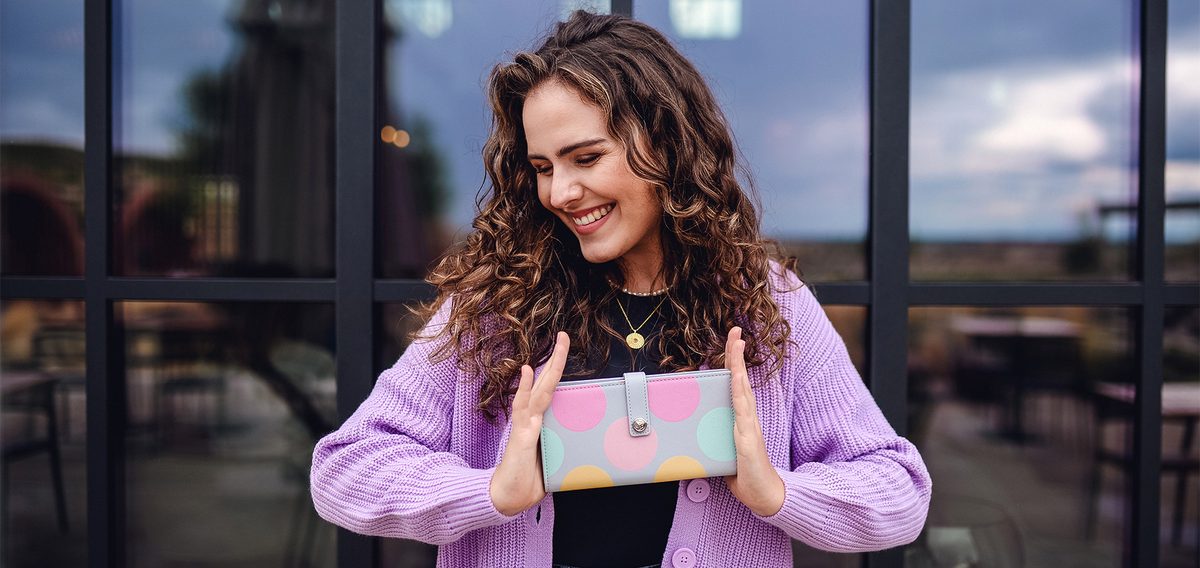 Mora Grey Candy - VUCH - Puntíkaté - Peněženky, Ženy - Vuch