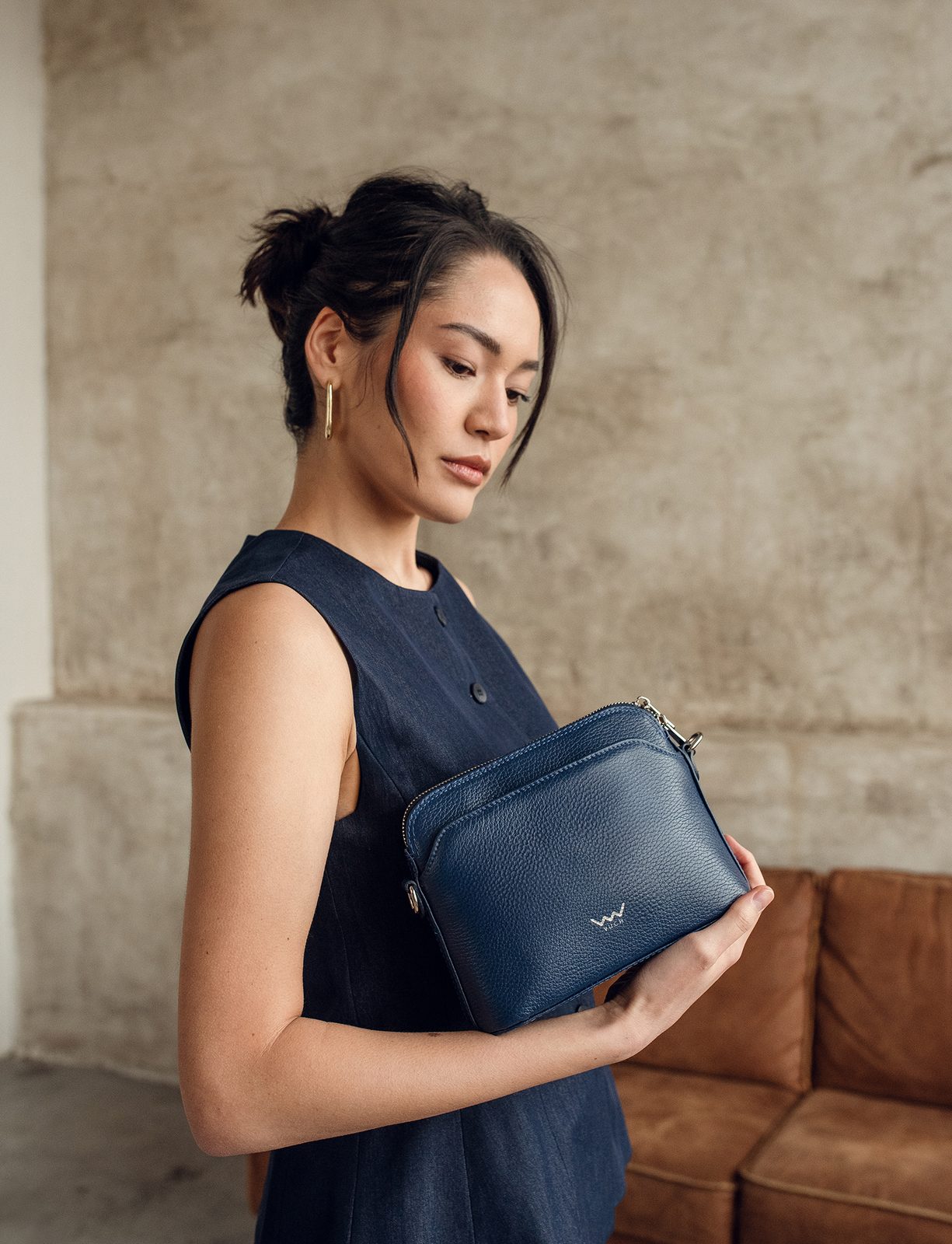 Fossy Mini Grace Dark Blue - VUCH - Ženy - Kožené, Kabelky - VUCH
