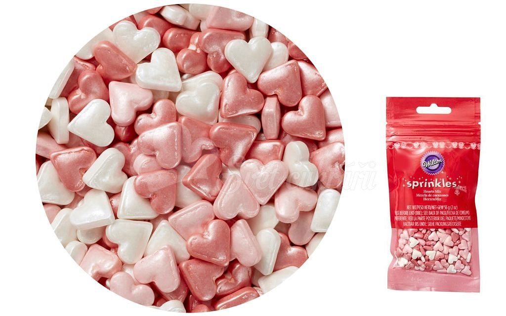 World of Confectioners - Wilton Jumbo Sprinkles - Heart - 56 g - Wilton ...