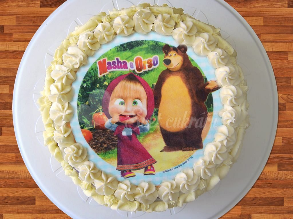 World of Confectioners - Edible paper naughty Masha and the Bear ...