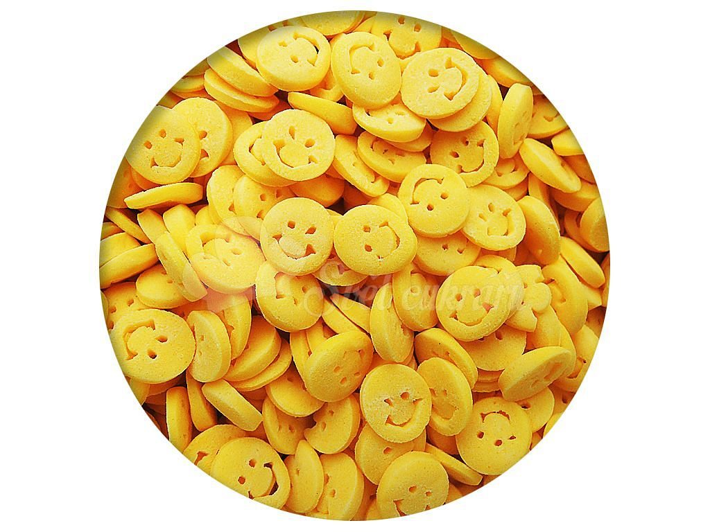 World of Confectioners - Sugar sprinkles Smileys 50 g - Other shapes ...