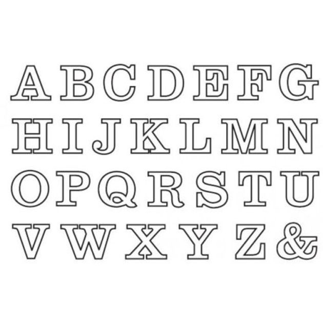 Svet cukrárov - Patchwork vykrajovačka Abeceda - Alphabet Capitals ...