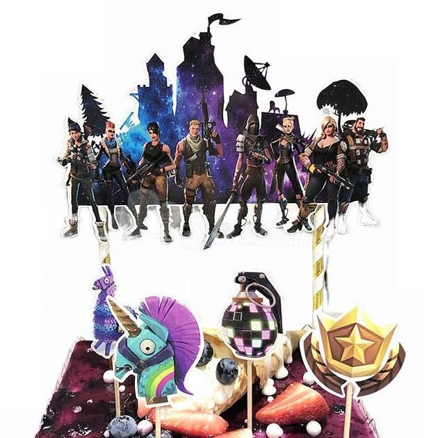 World of Confectioners - Fortnite cake topper - 5 pcs - Cakesicq - Cake ...
