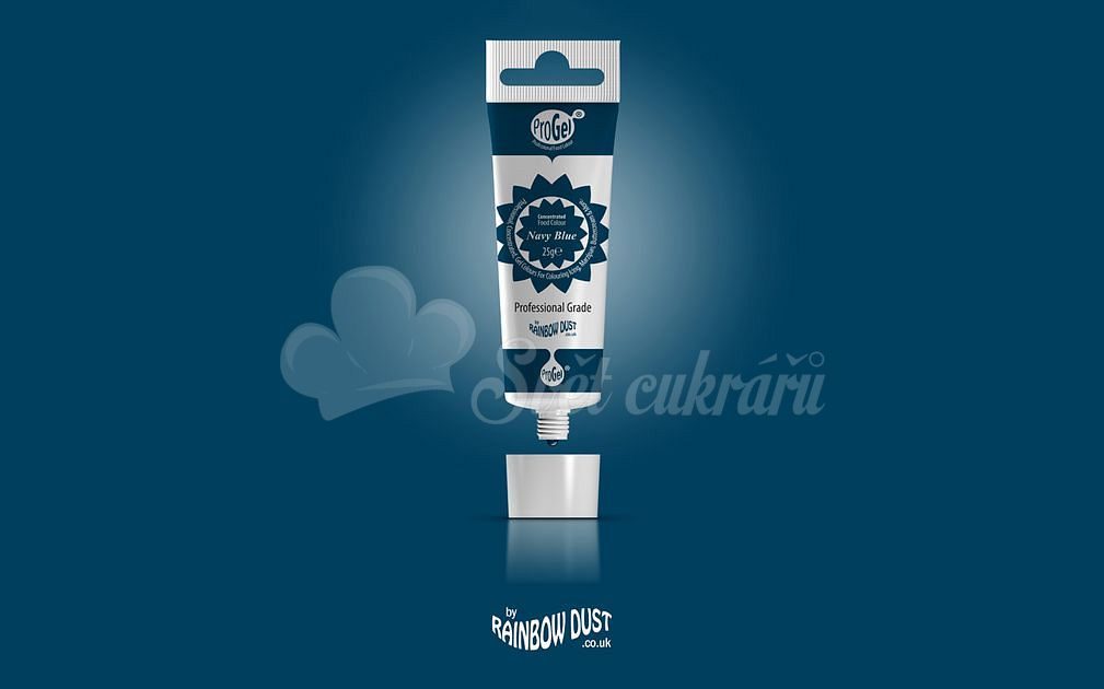 Navy Blue ProGel - profesionální potravinářská gelová barva v tubě ...