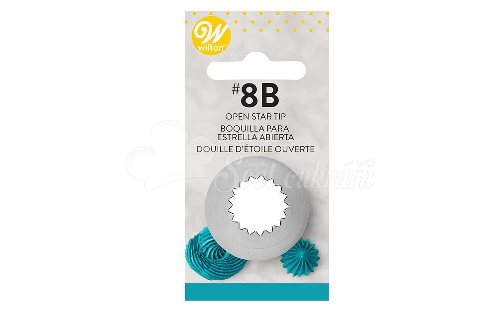 World of Confectioners - Decorating Tip Open Star #8B - Wilton - Cut ...