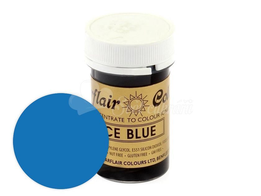 World of Confectioners - Blue gel paste colour SGF Ice Blue 25g ...