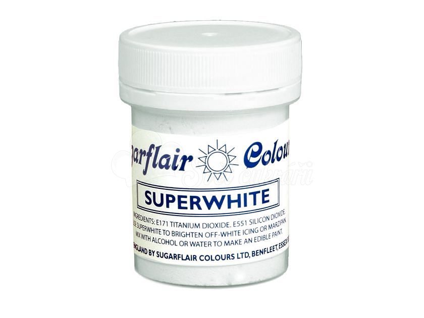 World of Confectioners - Powdered whitewash Superwhite 20 g white ...