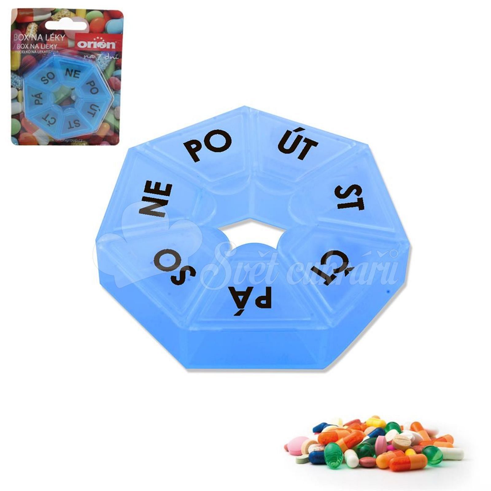 Box plast na lieky malý guľatý - ORION - Plastové boxy a dózy ...