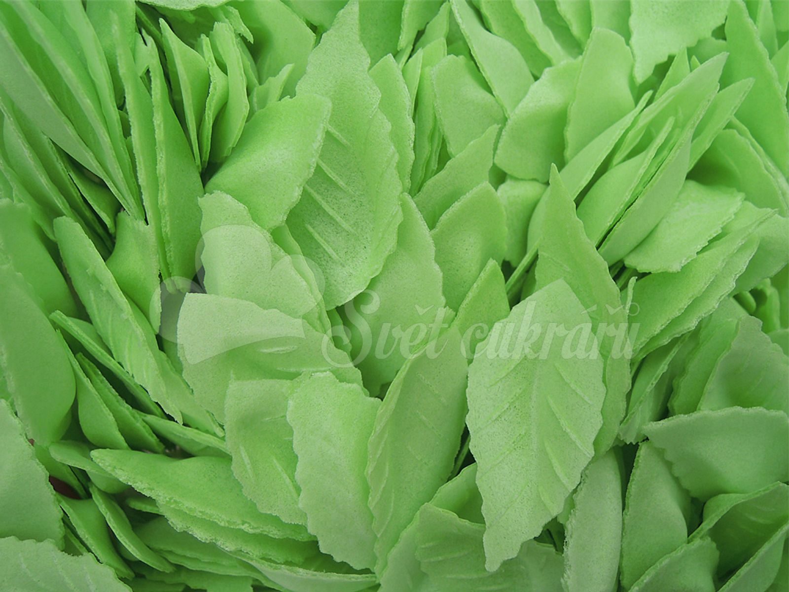 World of Confectioners - Green edible paper leaves - 500 pcs - Raw ...