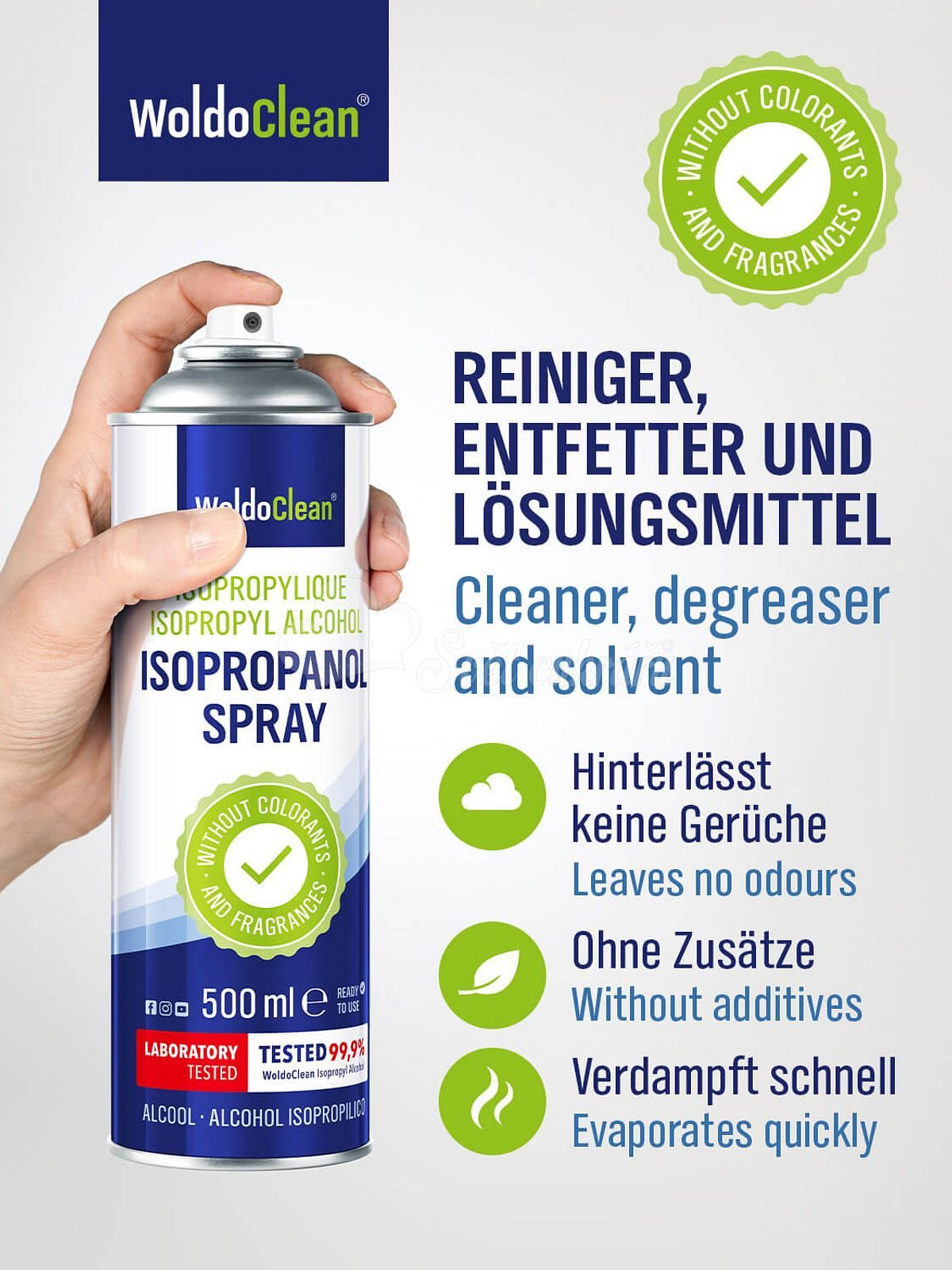 Izopropanol spray 500ml - WoldoClean® - Háztartási cikkek - Ház ...