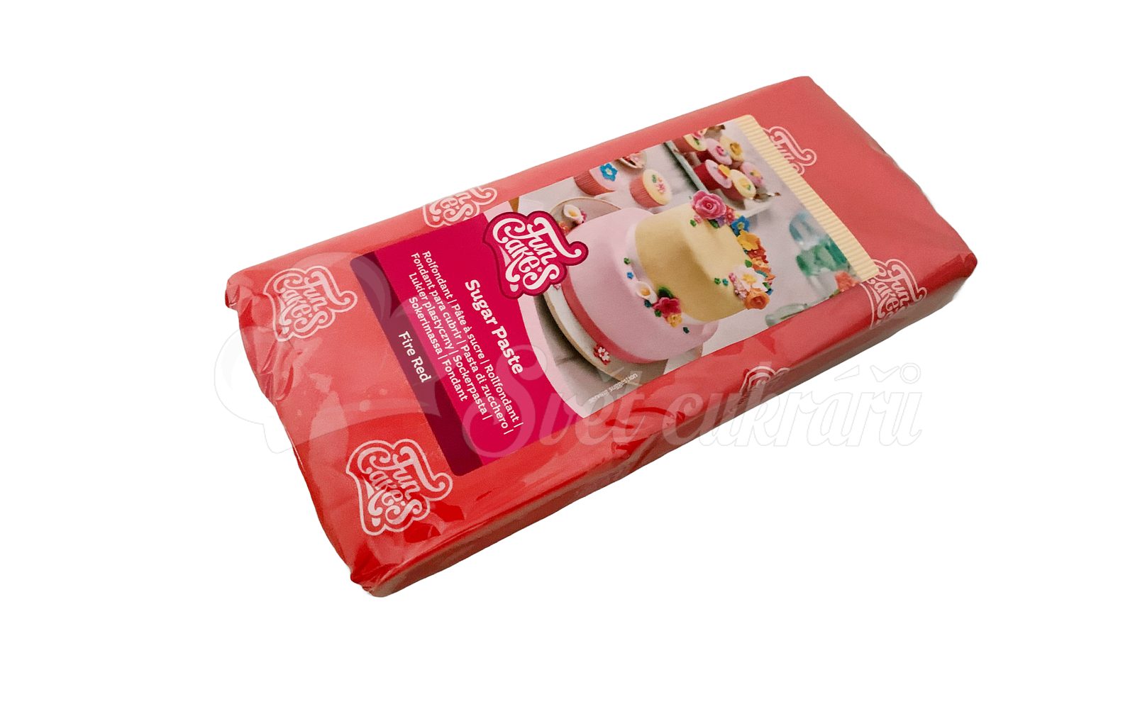 World of Confectioners - Red rolled fondant Fire red (coloured fondant ...