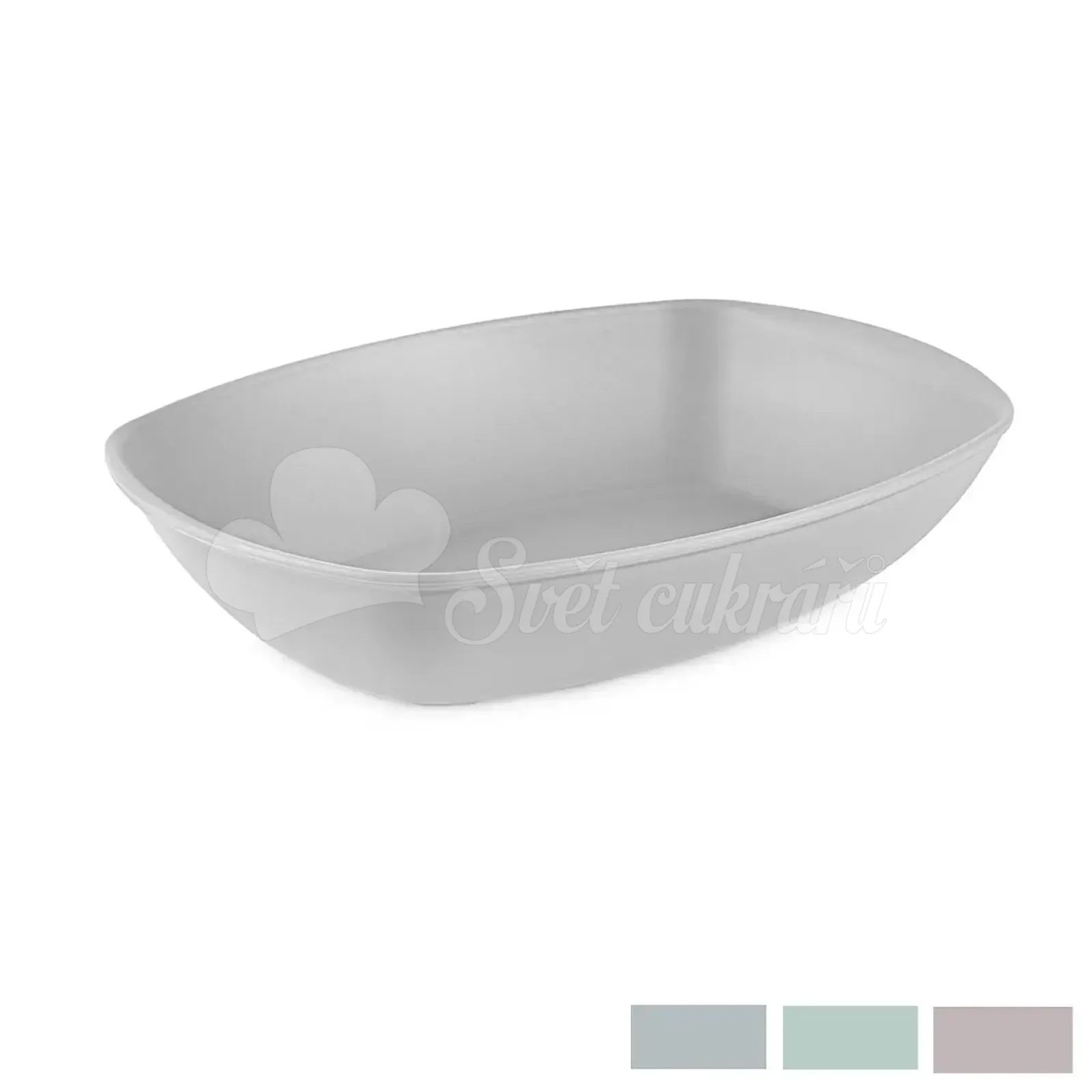 World of Confectioners - SANDY Plastic Plate 12x17cm | ORION