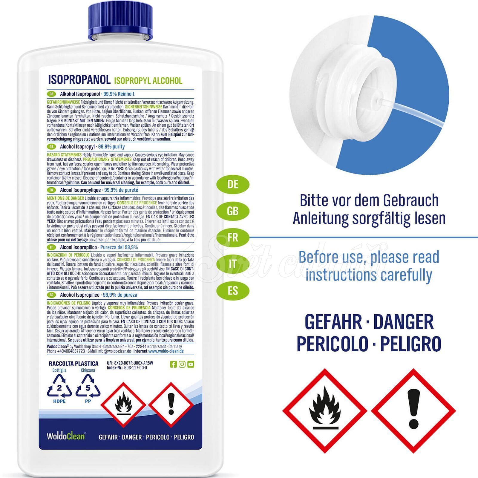 World of Confectioners - Isopropanol 99.9% - Versatile Cleaning ...