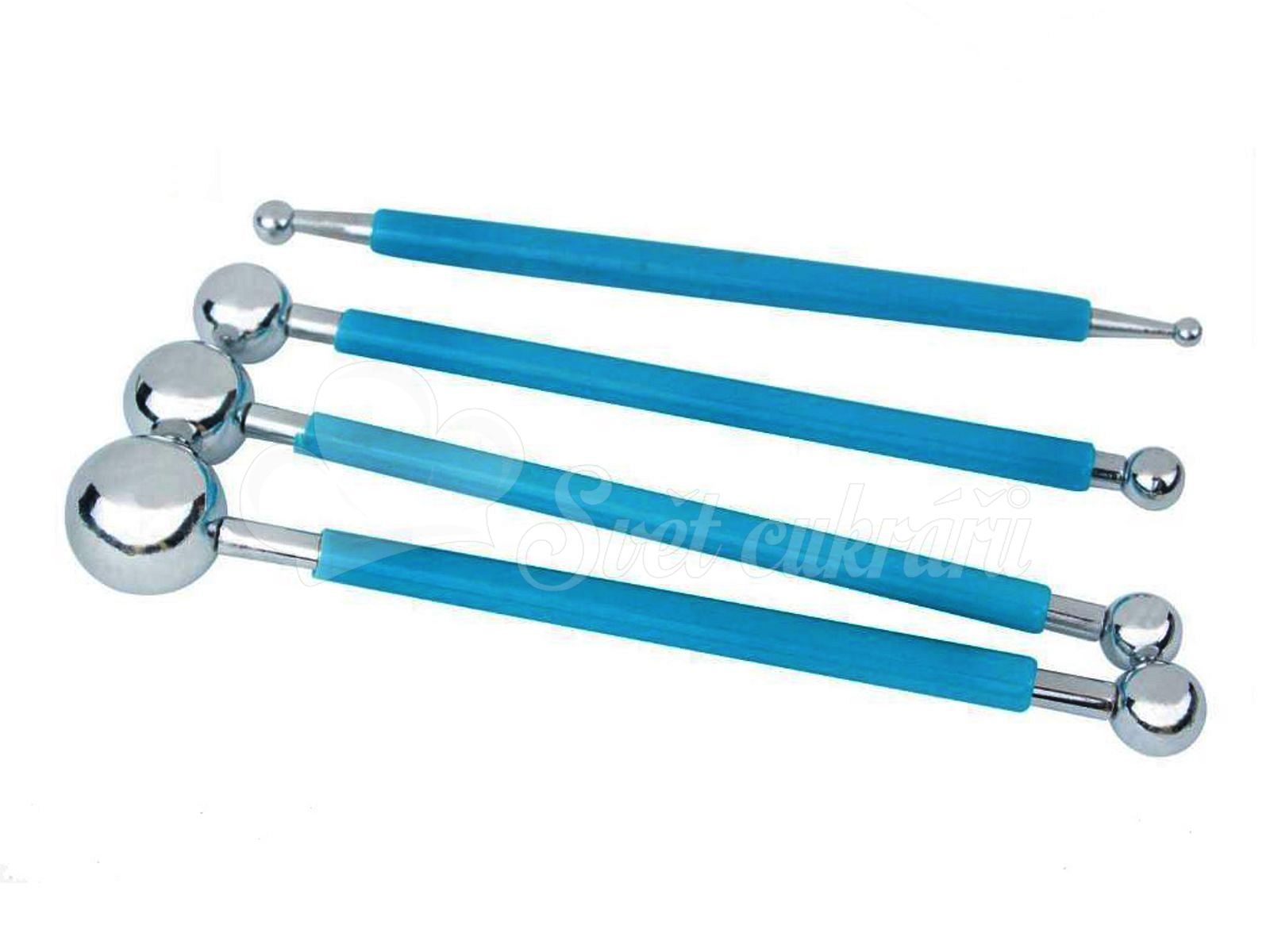 World of Confectioners - Modelling set of 4 bone tools 8 sizes - steel ...