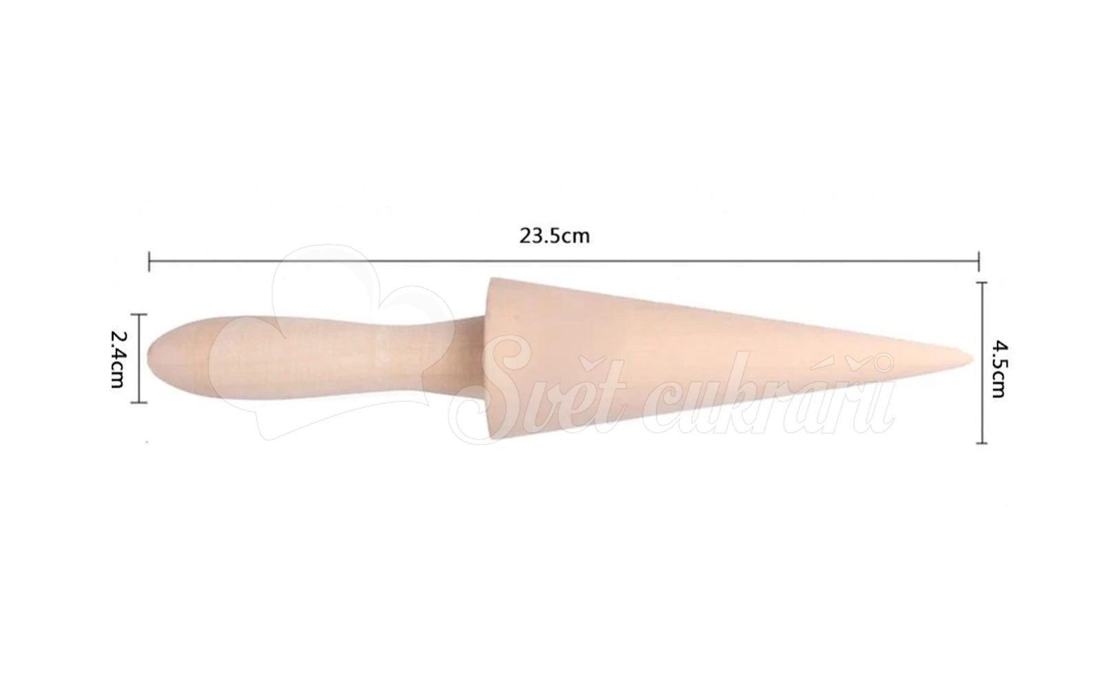World of Confectioners - Wooden cone for bottling cones 14x4,5 cm with ...