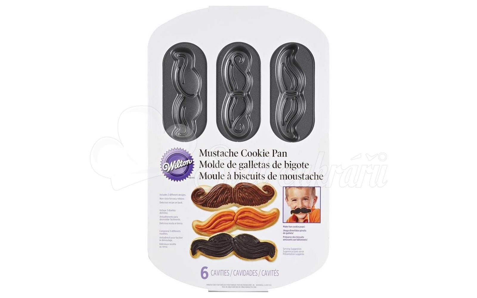 World of Confectioners - Mustache Cookie Pan | Wilton - Wilton - Molds ...