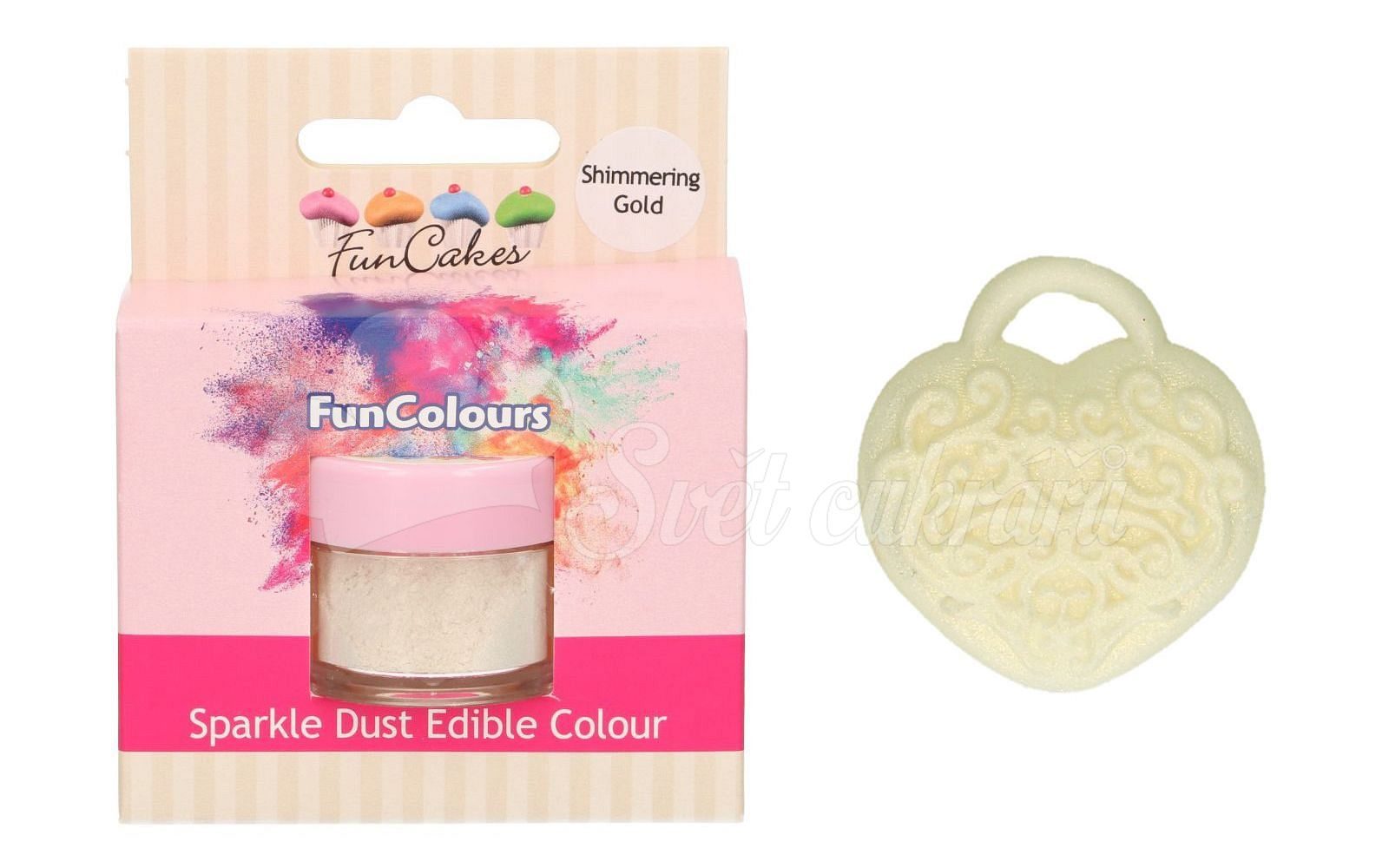 World of Confectioners - FunCakes Edible FunColours Sparkle Dust - Shimmering Gold - FunCakes ...